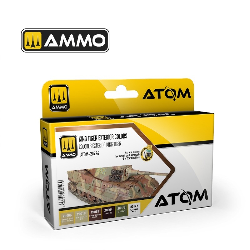 AMMO Brasil | ATOM-20726 ATOM KING TIGER Exterior colors Set