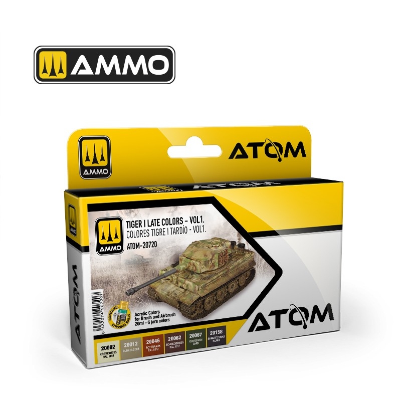 AMMO Brasil | ATOM-20720 Tiger I Late Colors Set Vol. 1