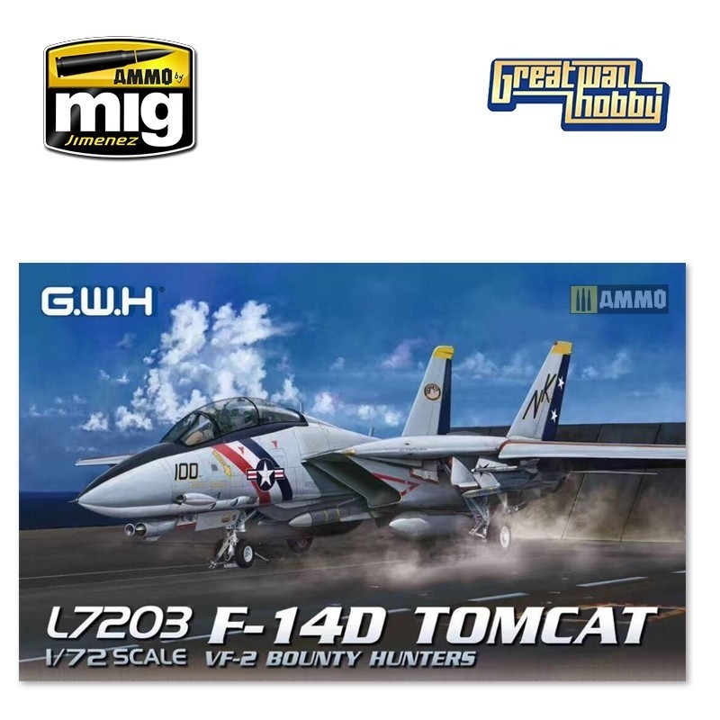 AMMO Brasil | GWH07203 1/72 F-14D US Navy VF-2 Bounty Hunters