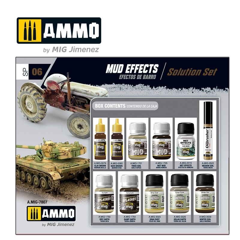 AMMO Brasil | A.MIG-7807 MUD EFFECTS SOLUTION SETS
