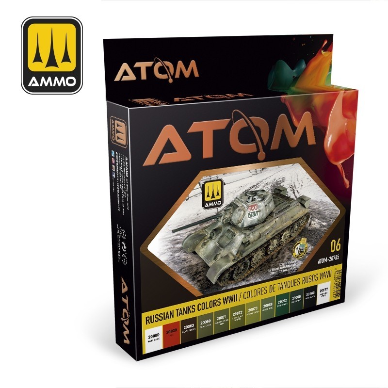 AMMO Brasil | ATOM-20705 Russian Tanks Colors WWII Set