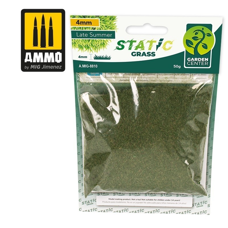 AMMO Brasil | A.MIG-8810 Static Grass - Late Summer - 4mm