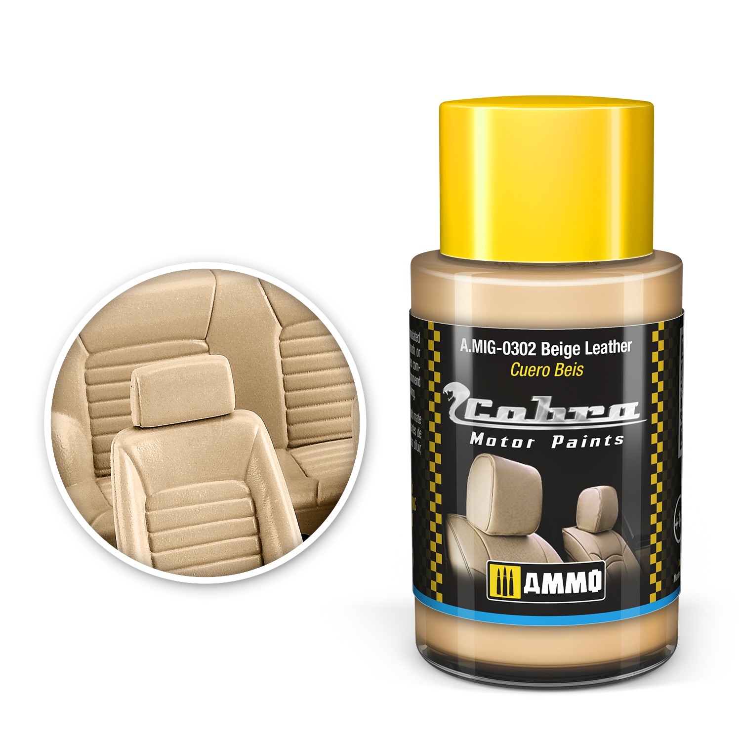 AMMO Brasil | A.MIG-0302 BEIGE LEATHER