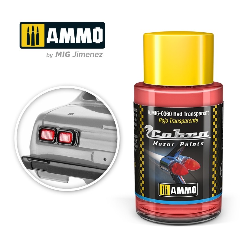 AMMO Brasil | A.MIG-0360 RED TRANSPARENT