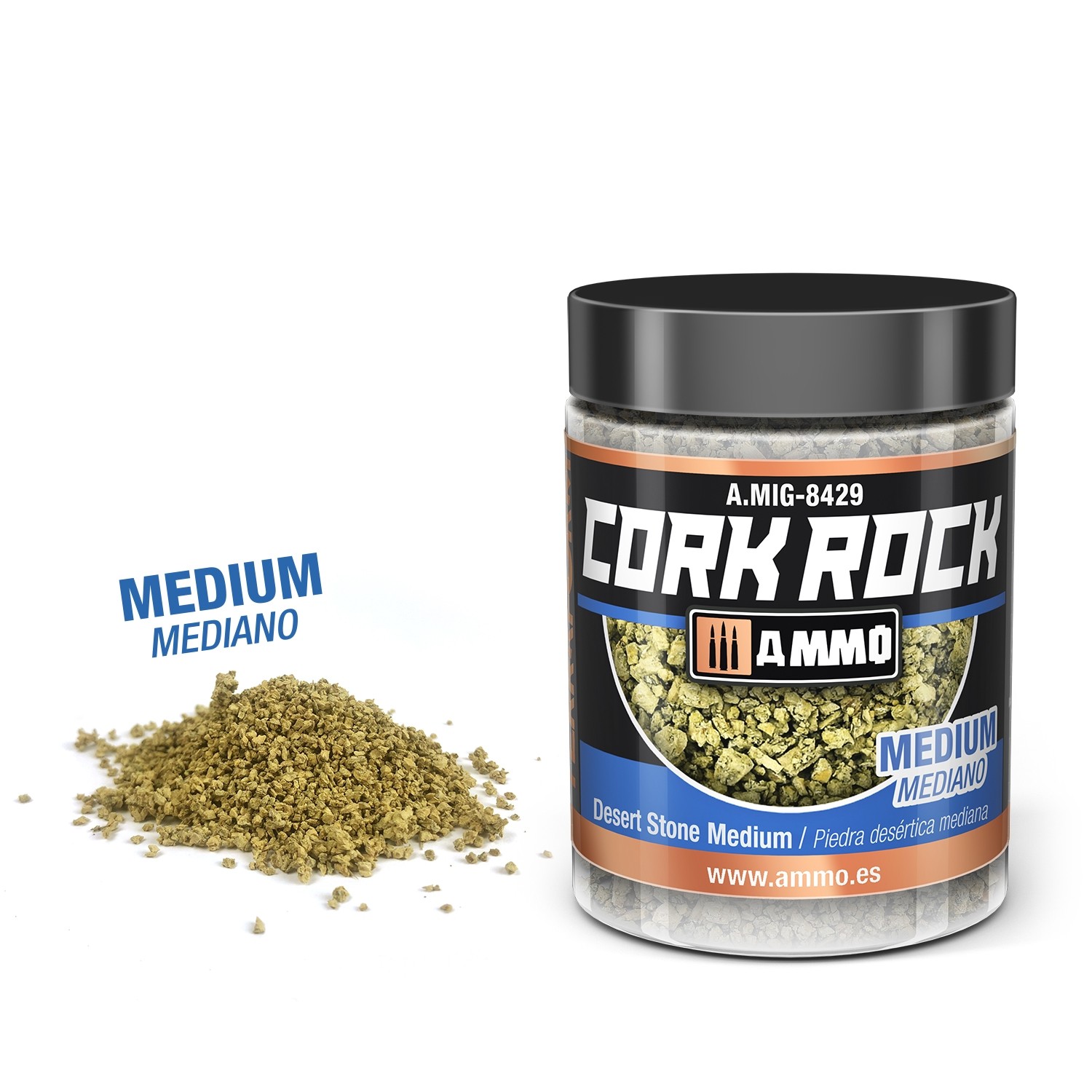 AMMO Brasil | A.MIG-8429 CREATE CORK Desert Stone Medium (Pedra do ...