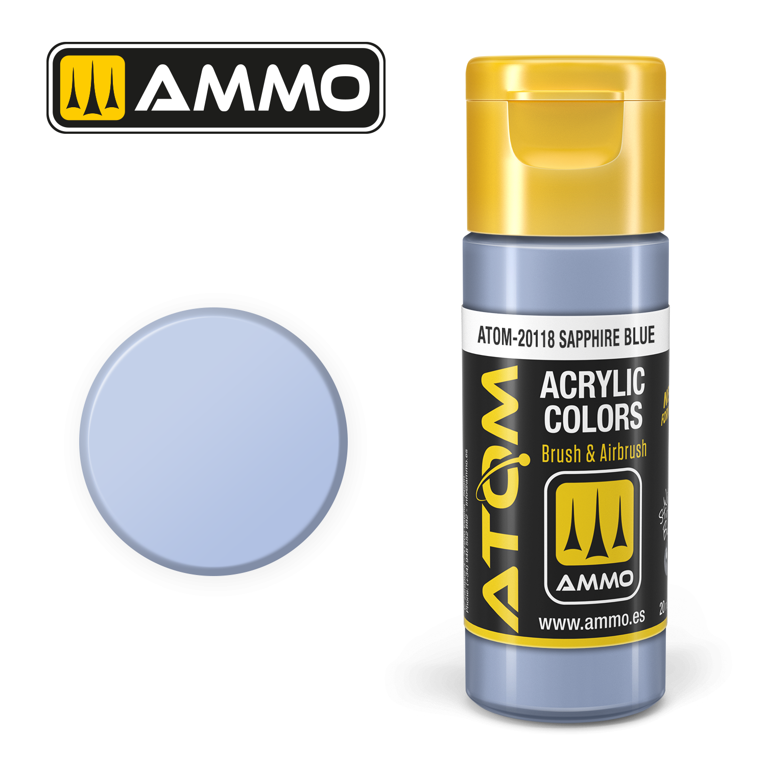 AMMO Brasil | Tinta acrílica da linha ATOM para modelismo da Ammo Brasil