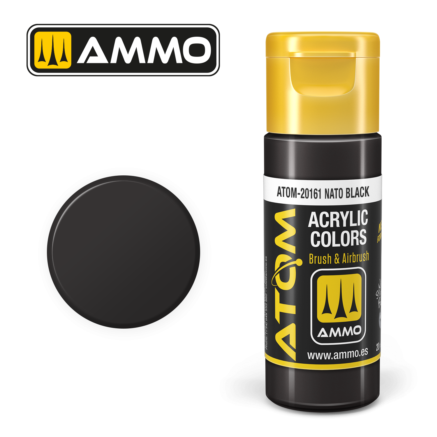 AMMO Brasil | Tinta acrílica da linha ATOM para modelismo da Ammo Brasil