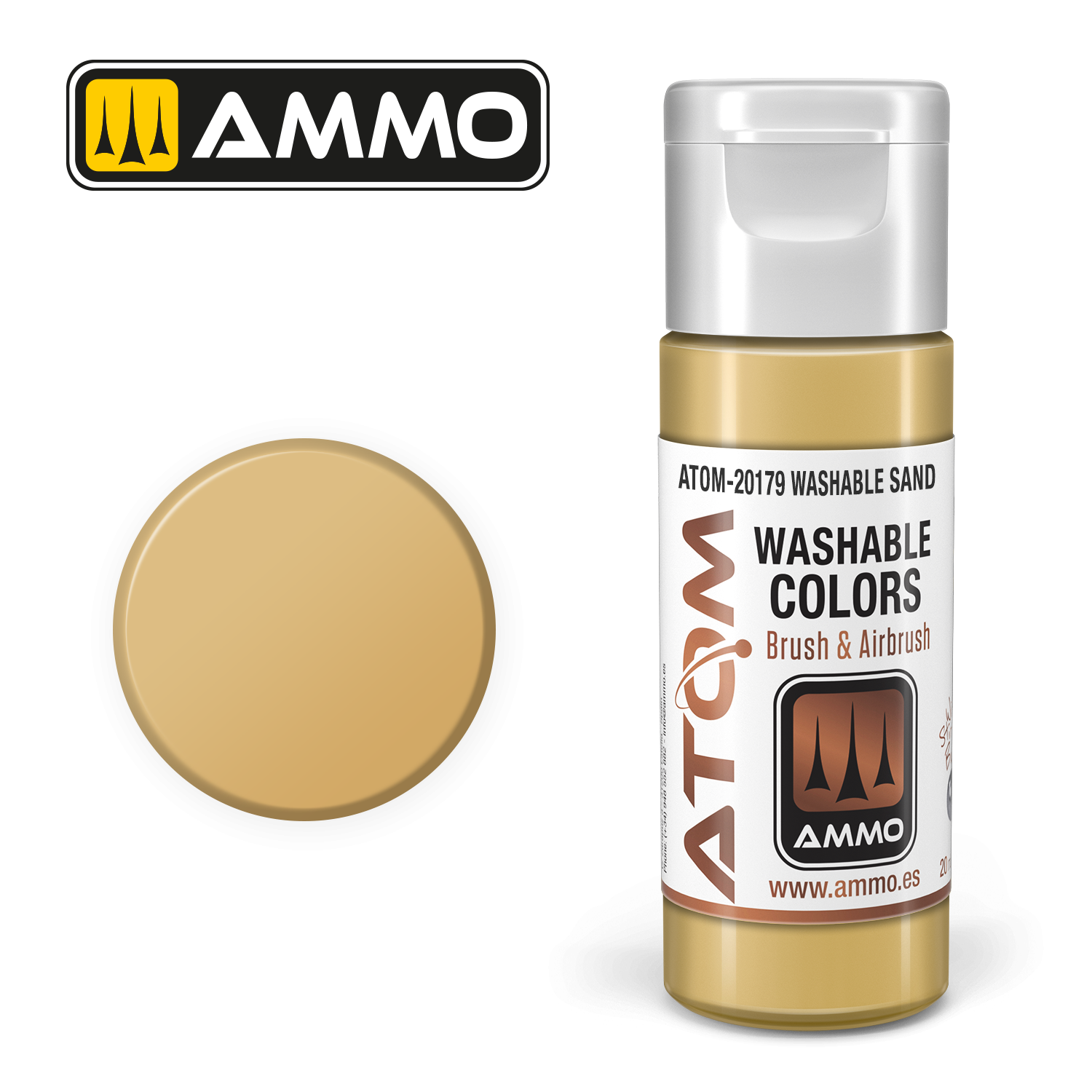 AMMO Brasil | Tinta acrílica da linha ATOM para modelismo da Ammo Brasil