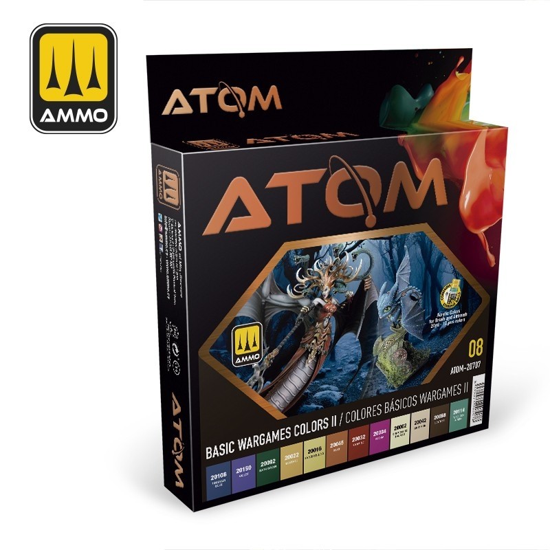 AMMO Brasil | ATOM-20707 ATOM Basic Wargames Colors II Set