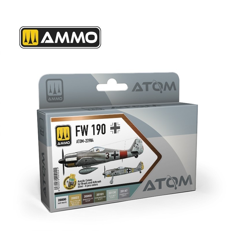 AMMO Brasil | ATOM-20904 ATOM FW 190 Colors Set