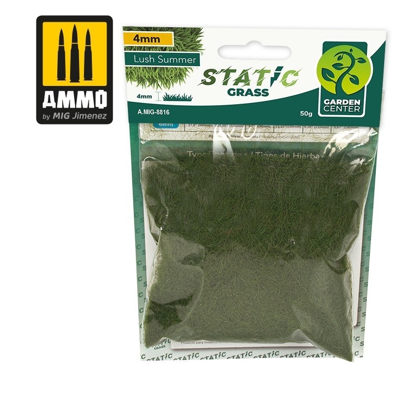 AMMO Brasil | A.MIG-8816 Static Grass - Lush Summer - 4mm - Dioramas