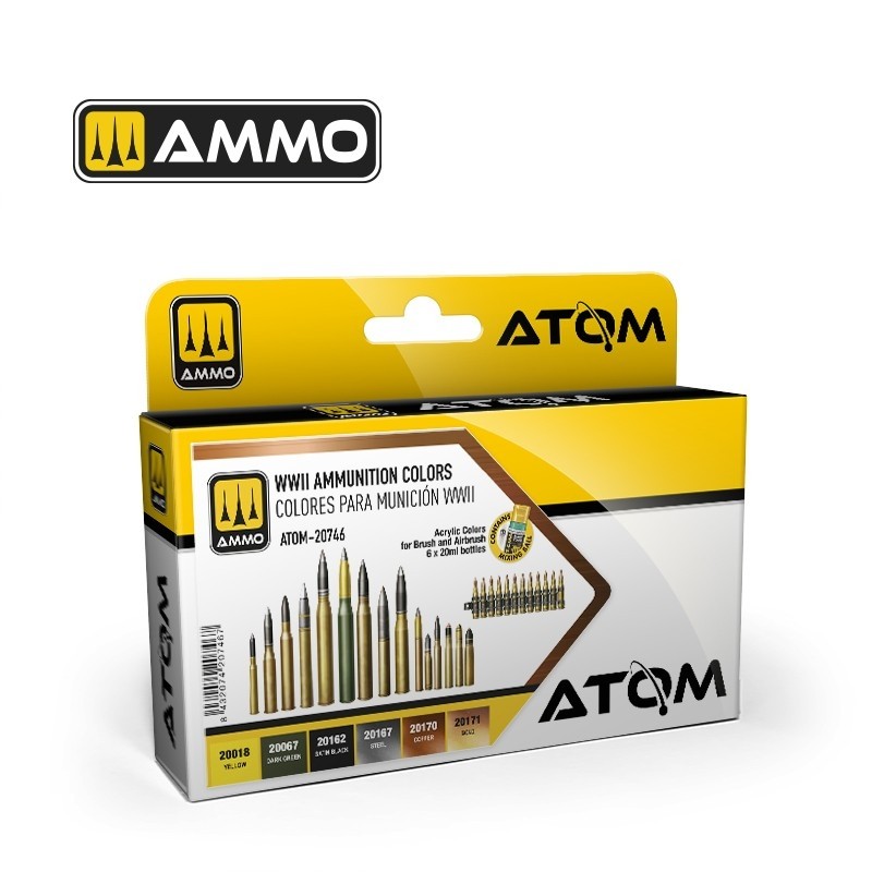 AMMO Brasil | ATOM-20746 ATOM WWII Ammunition Colors